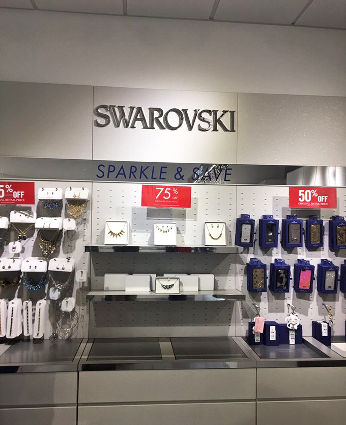 Swarovski's "Sparkle & Save" display proves that even crystal bling can be a bargain, with discounts that would make even a magpie reconsider.