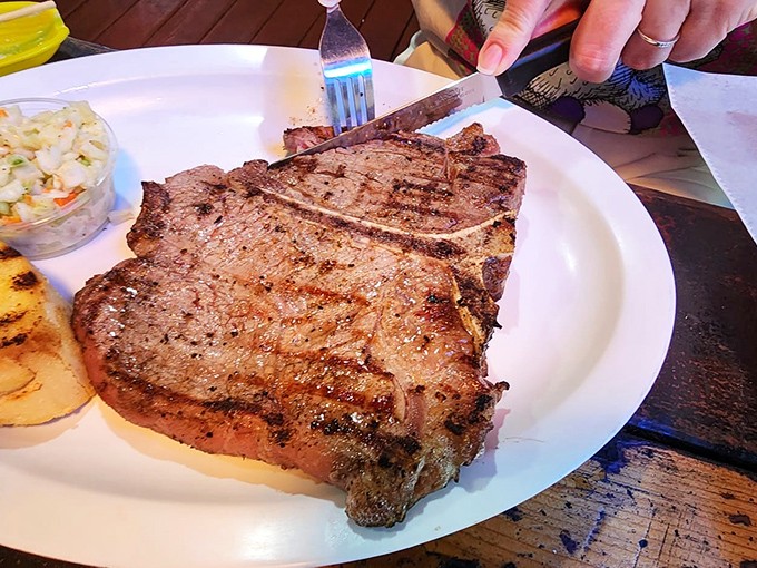 This isn't just a steak&mdash;it's a statement. The perfect grill marks promise a flavor that lives up to the impressive visual presentation.