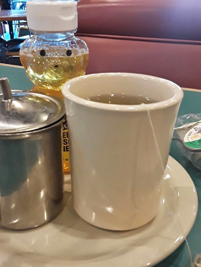 The classic diner mug of tea, sitting patiently beside honey in a bear bottle&mdash;a duo as timeless as Sonny and Cher.