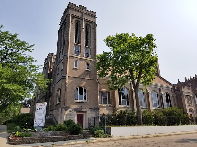 "The Castle" church building stands as an architectural gem in Beloit's crown, its twin towers watching over generations of community life.