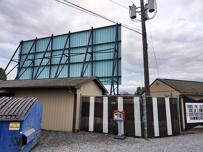 Behind the scenes, the theater's infrastructure reveals the practical magic that keeps this nostalgic experience possible.