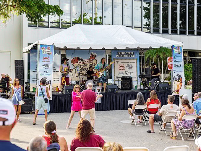 Live music in Naples: where talented musicians perform while you debate whether another stone crab claw is excessive (spoiler: it's not).
