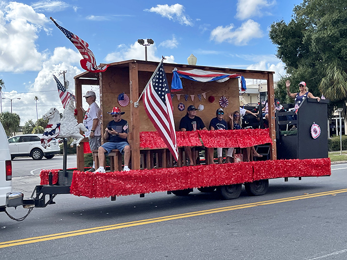 Nothing says "small-town America" quite like a patriotic parade float. These veterans remind us that community spirit is alive and well in Lake Wales.