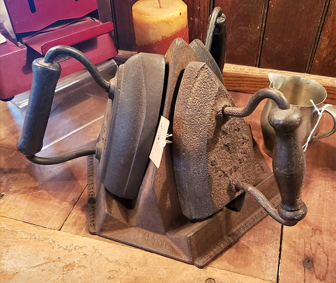 These cast iron relics&mdash;aptly named "sad irons" for their weight&mdash;made Monday laundry day a genuine upper-body workout for our great-grandmothers.