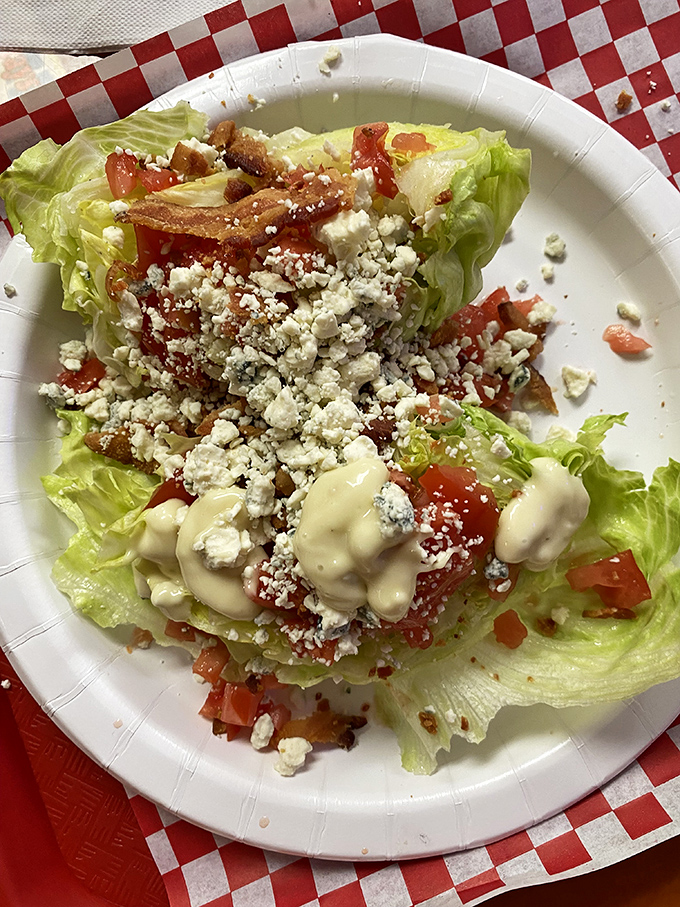 A wedge salad that provides the perfect fresh counterpoint to all that glorious smoked meat.