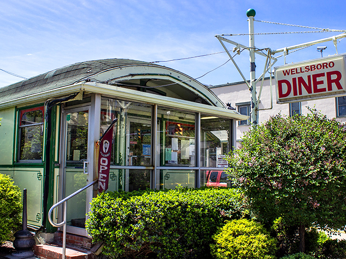 The Wellsboro Diner's classic Sterling car design proves that sometimes the best dining experiences come in packages shaped like childhood dreams.