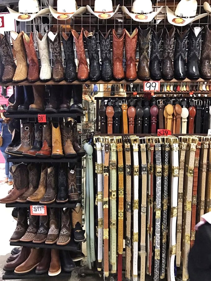 Cowboy boots and belts that would make John Wayne nod in approval&mdash;authentic Western wear without the Western prices.