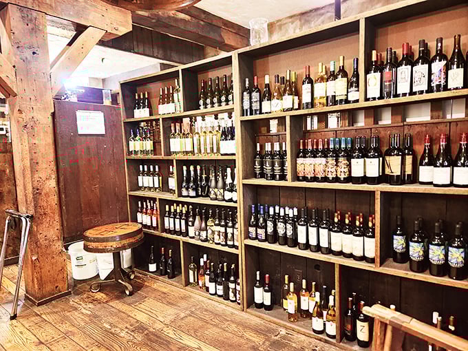 A wine selection that would make even the most discerning oenophile nod in approval. Liquid history meets culinary present.