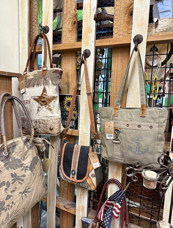 Canvas bags that have more personality than most people you'll meet today. That anchor-emblazoned tote is practically begging for a beach day.