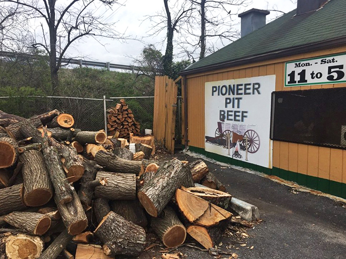 The fuel for flavor - real wood creating the authentic smoke that makes all the difference.