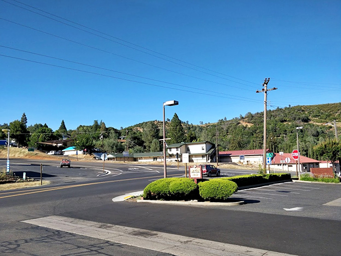 The Yosemite Miners Inn proves that proximity to natural wonders doesn't mean sacrificing creature comforts like actual roofs and indoor plumbing. 