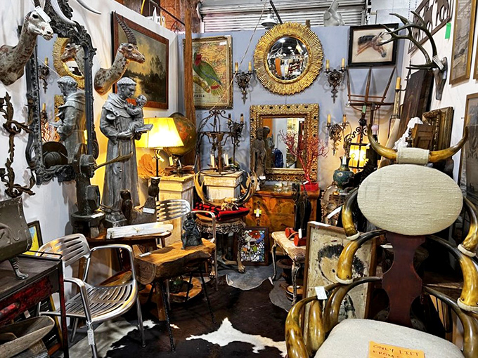 Eclectic collections merge furniture, art, and curiosities into displays that would make museum curators envious.