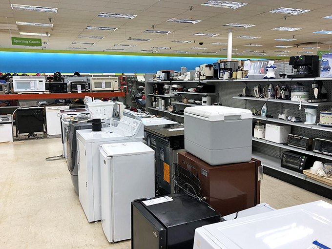 The appliance section &ndash; where refrigerators and washing machines get their second act after their Broadway debut in someone else's kitchen.