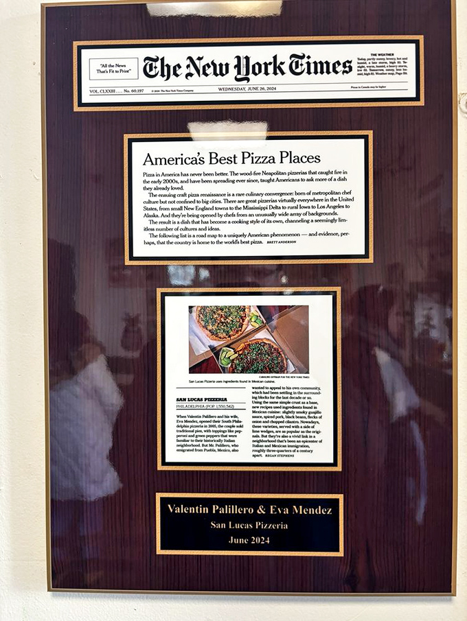 When The New York Times takes notice of your neighborhood pizza joint, you know you've created something special. Recognition well-deserved.