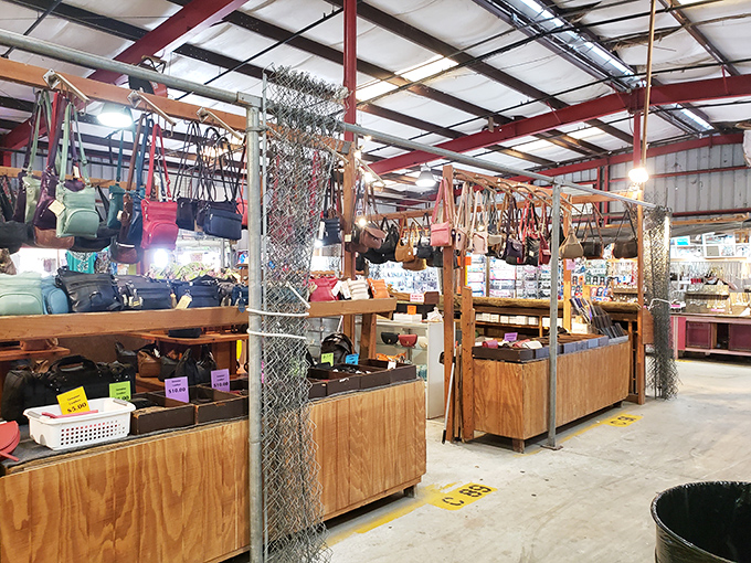 Handbag heaven for the indecisive shopper. Why choose between practical, flashy, or bizarre when you can have all three? 