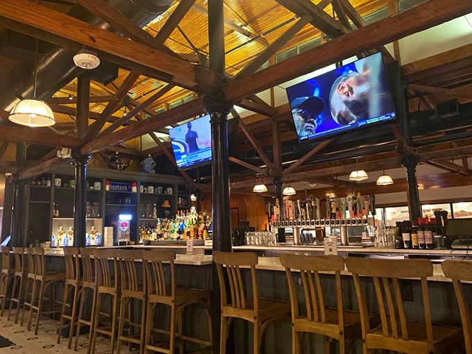 A bar that beckons with the promise of perfectly mixed drinks and the possibility of hearing a local's best fishing tale.