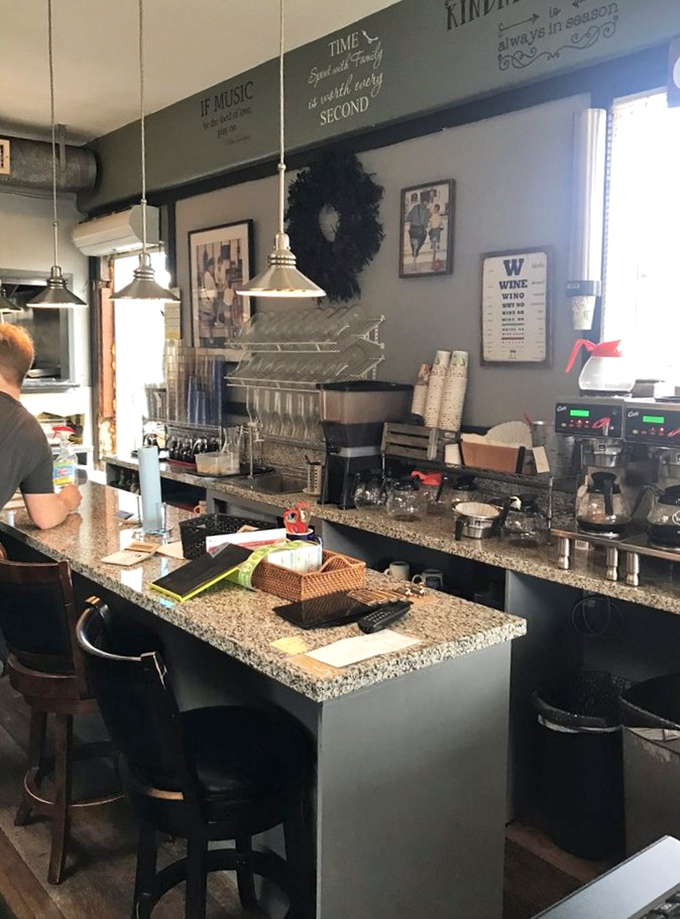 The counter seating offers front-row seats to the breakfast theater, where griddle magic happens right before your eyes.