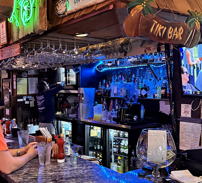 The Tiki Bar serves liquid happiness with a side of island vibes. Where cocktails come with a splash of Keys personality.