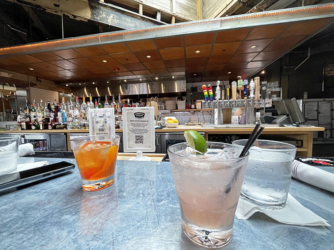 The bar where spirits meet spirit&mdash;automotive heritage with a splash of modern mixology. Those cocktails aren't just drinks; they're liquid souvenirs.