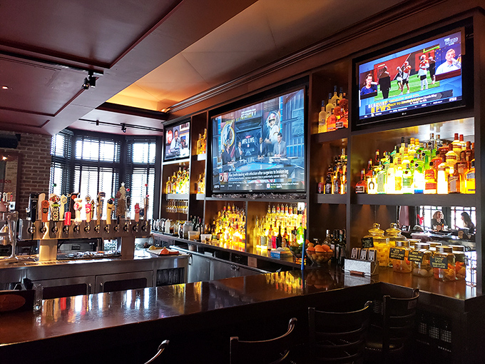 A bar that takes its craft seriously without taking itself too seriously. Those backlit bottles promise adventures both familiar and new.