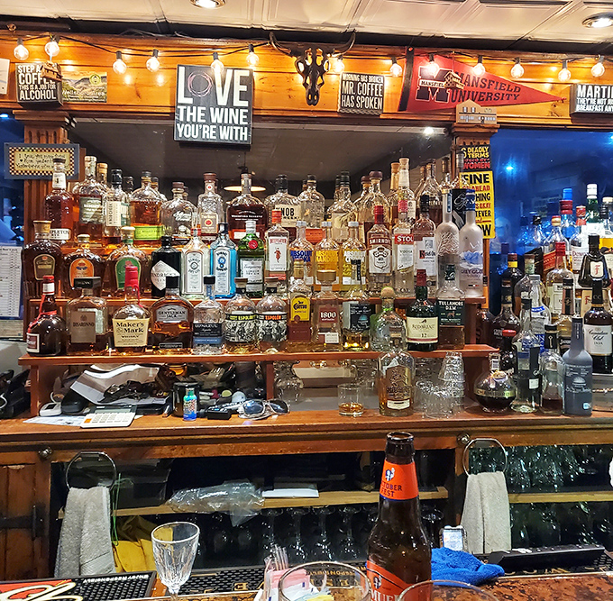 The bar's impressive spirits collection suggests you might want to reconsider that early morning meeting tomorrow.