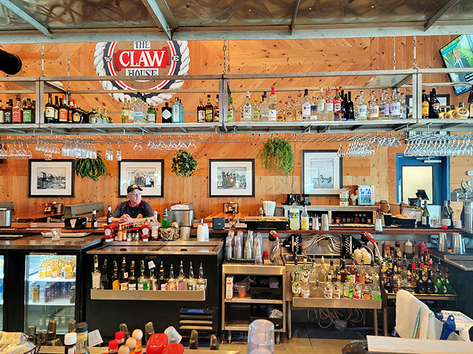 Behind every great seafood restaurant is a well-stocked bar. This one promises libations worthy of your maritime feast.