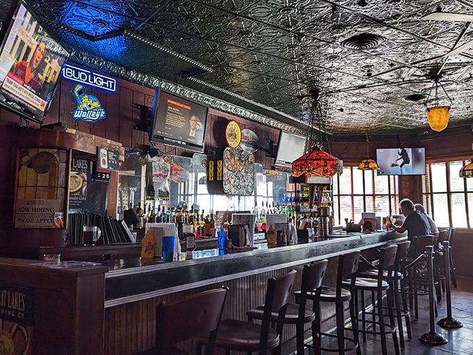 The bar's tin ceiling has heard more toasts than a breakfast diner &ndash; each one celebrating life's simple pleasures.