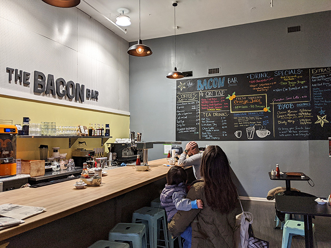 The Bacon Bar isn't just a counter – it's a philosophy, a lifestyle choice, and quite possibly the best name for anything, ever.