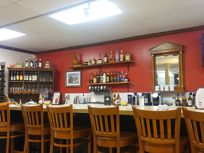 The bar area isn't trying to be trendy&mdash;it's aiming for something far more valuable: a place where everybody knows your usual order.