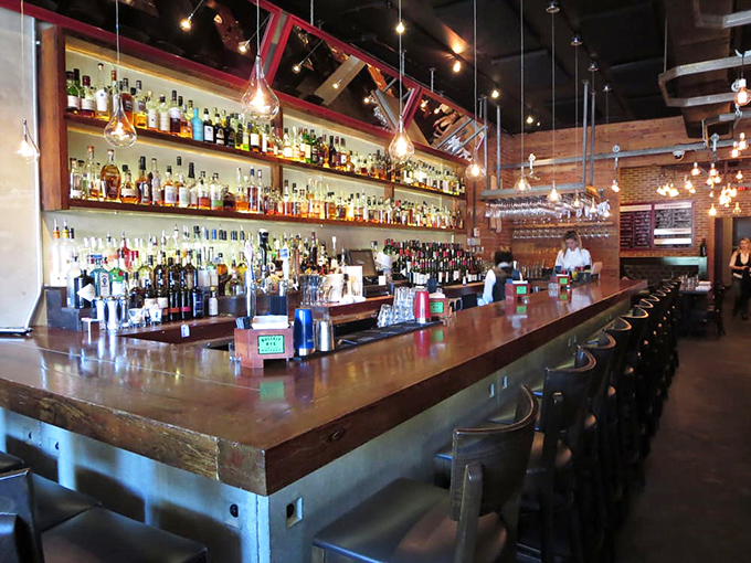 A bar that takes drinking as seriously as the kitchen takes cooking. The impressive spirits collection suggests you should consider upgrading from your usual order.