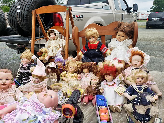 An army of dolls that would make any horror movie director jealous &ndash; or grandmother nostalgic.