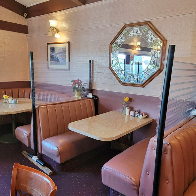 These salmon-colored booths have witnessed first dates, family reunions, and countless "we should do this more often" promises.