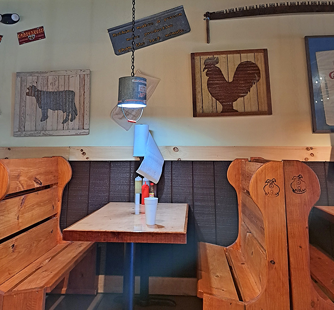 Those booths have heard more satisfied sighs than a massage parlor - all barbecue-induced, of course.