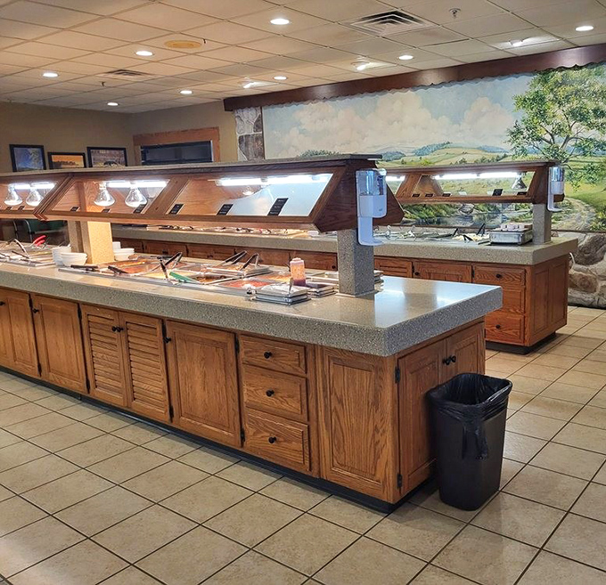 The buffet stretches on like a delicious horizon of endless possibilities and elastic waistband necessities.