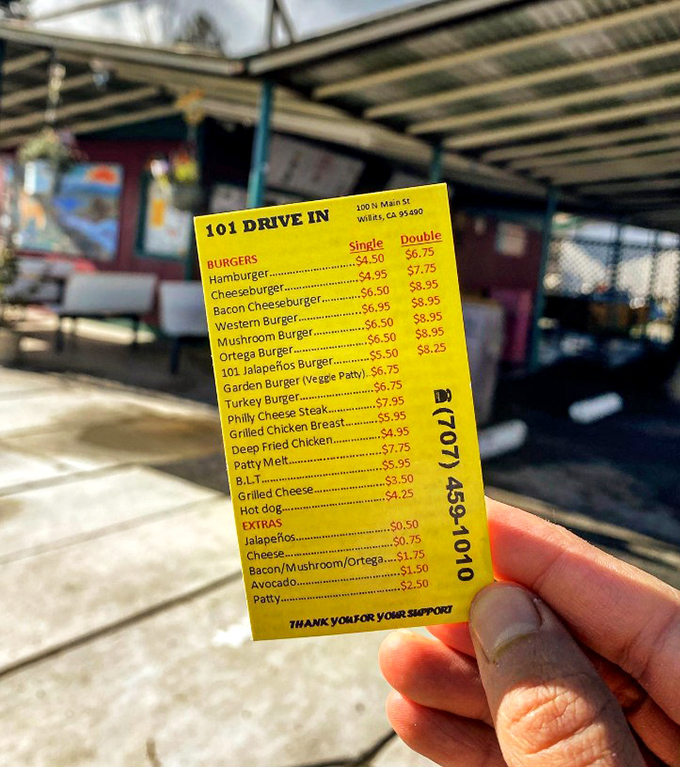 A menu card small enough for your wallet but powerful enough to summon cravings from fifty miles away.