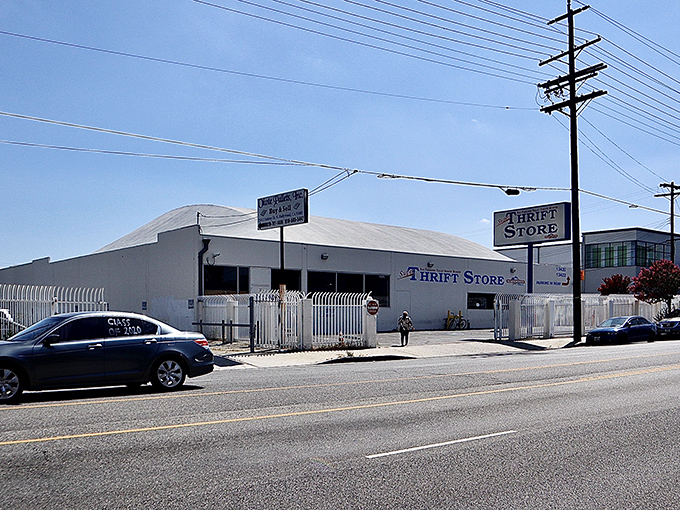 Street view perspective shows the true scale of this thrifting mecca. Not just a store&mdash;it's an institution in North Hollywood.