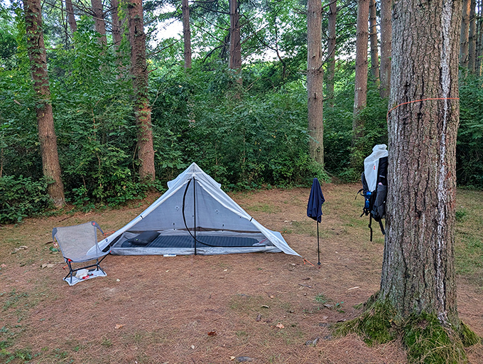 Minimalist camping at its finest&mdash;just you, a lightweight tent, and a million stars overhead. No resort can match this thread count.