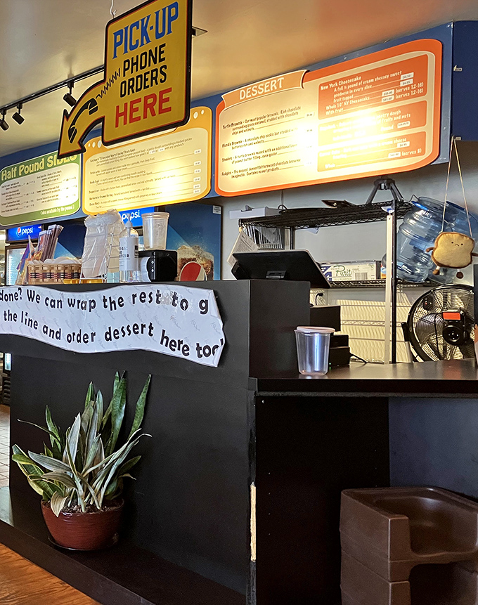 The ordering counter, where sandwich dreams come true and the staff somehow remembers the difference between "light mayo" and "on the side."