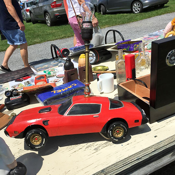That red Firebird model car isn't just a toy; it's a time machine that will transport some lucky buyer back to their Smokey and the Bandit dreams.