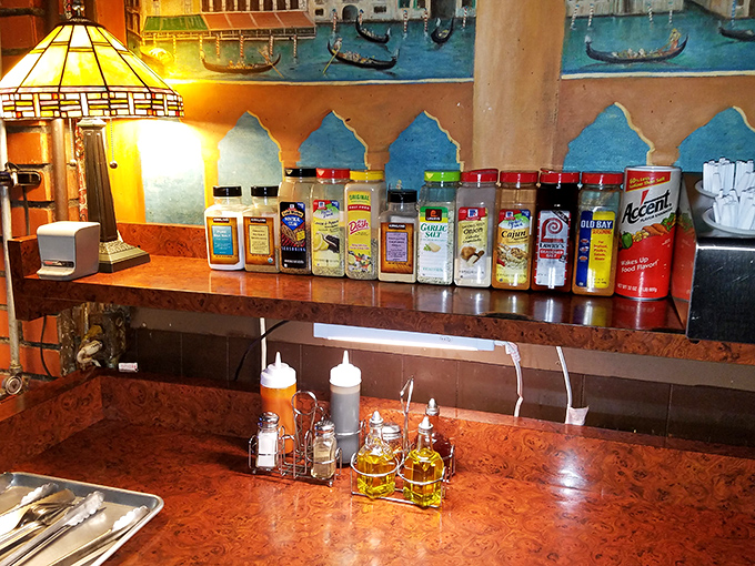 The seasoning station stands ready with its soldiers of flavor &ndash; the secret weapons that transform a good steak into a memorable one.