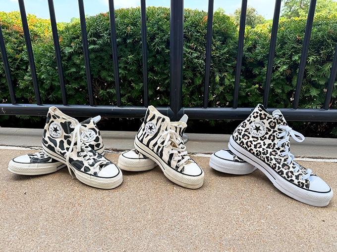 The Converse trinity: three patterns, endless possibilities, and proof that classic sneakers never truly go out of style.