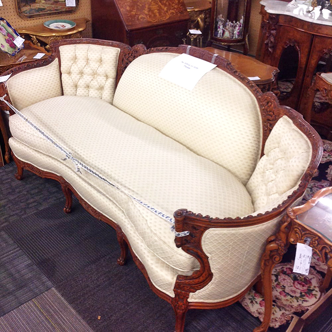 That couch has stories to tell &ndash; decades of Sunday naps and family gatherings in its cushions.