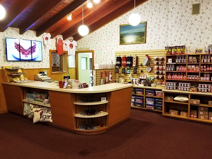 The gift shop &ndash; where you can take home a taste of cherry country. Because vacation calories need to follow you home too.