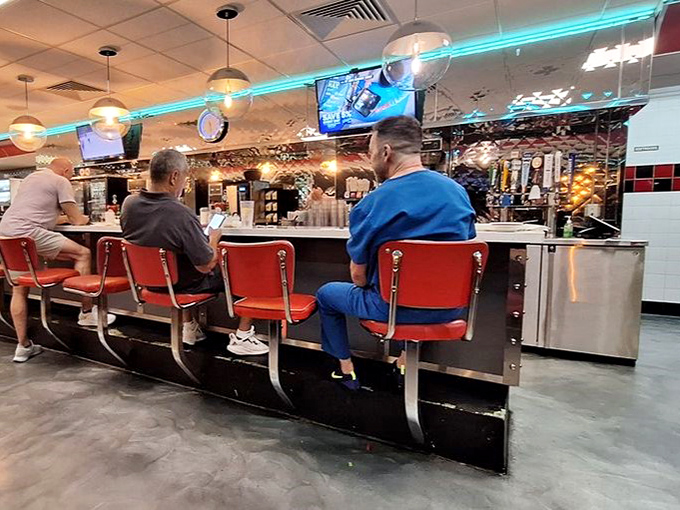 Counter seating&mdash;where solo diners become temporary family and the short-order ballet unfolds before your very eyes.