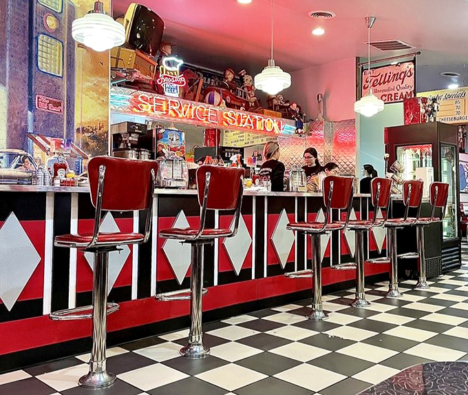 The counter seating offers front-row tickets to the short-order ballet, where servers and cooks perform a choreographed dance as old as diners themselves.