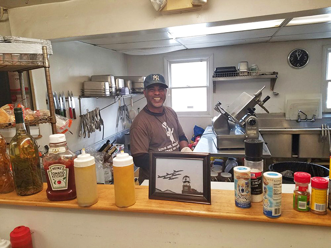Where the magic happens! Behind this counter, BBQ dreams come true with a smile and perhaps a knowing nod to the regulars.