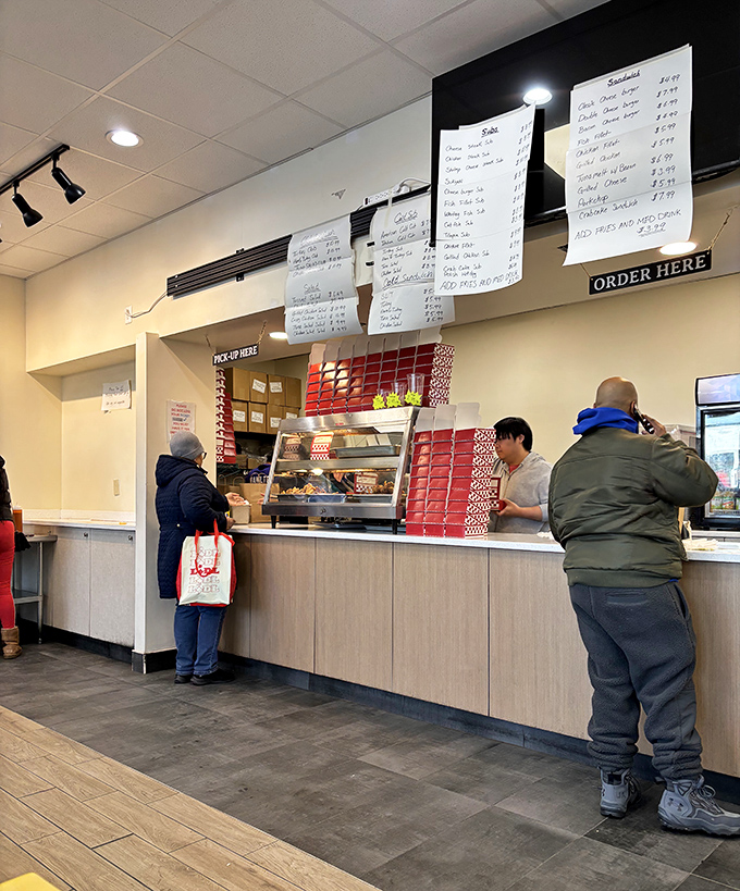 The moment of truth: placing your order at the counter. Like approaching the oracle of deliciousness to receive your culinary fortune.