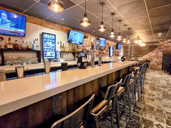 A bar where everybody might not know your name yet, but they'll remember your drink. The perfect perch for seafood voyeurs.