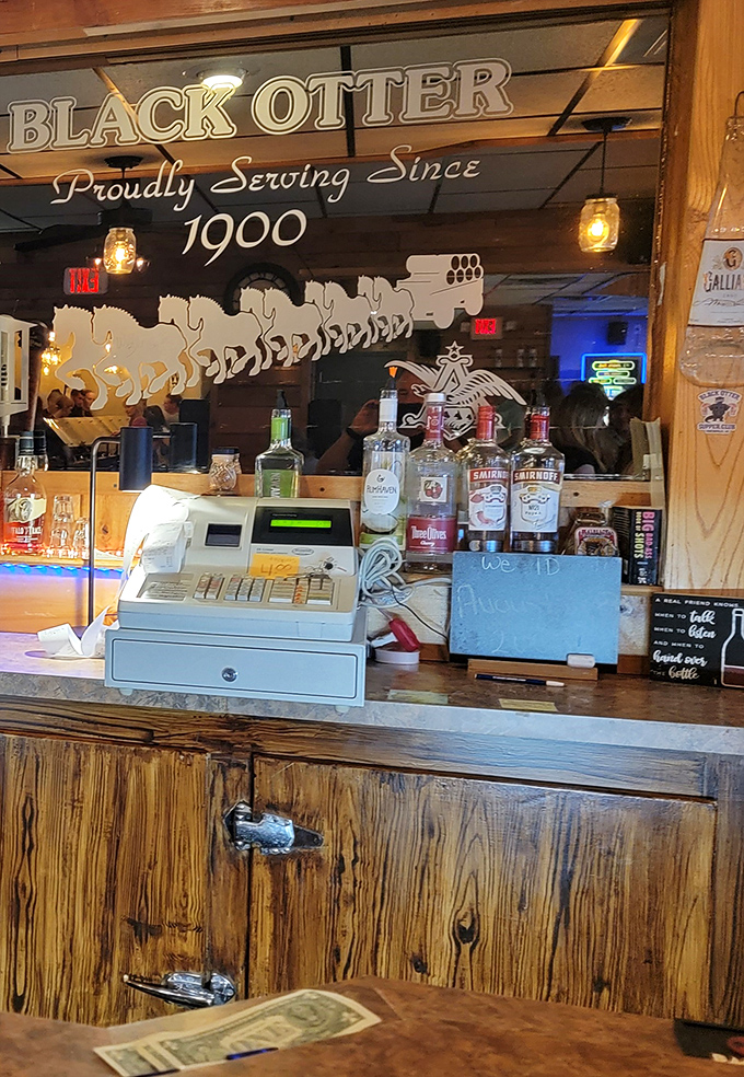 Proudly Serving Since 1900 says the mirror behind the bar. Over a century of perfecting comfort food is nothing to sneeze at.