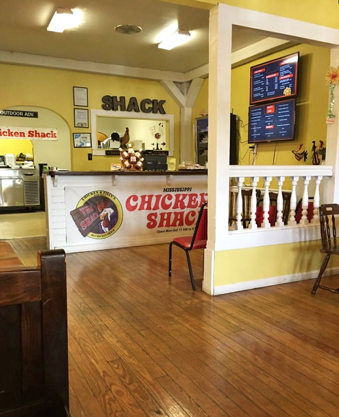 The ordering counter&mdash;where dreams of perfect fried chicken begin their journey from kitchen to your eagerly waiting taste buds.